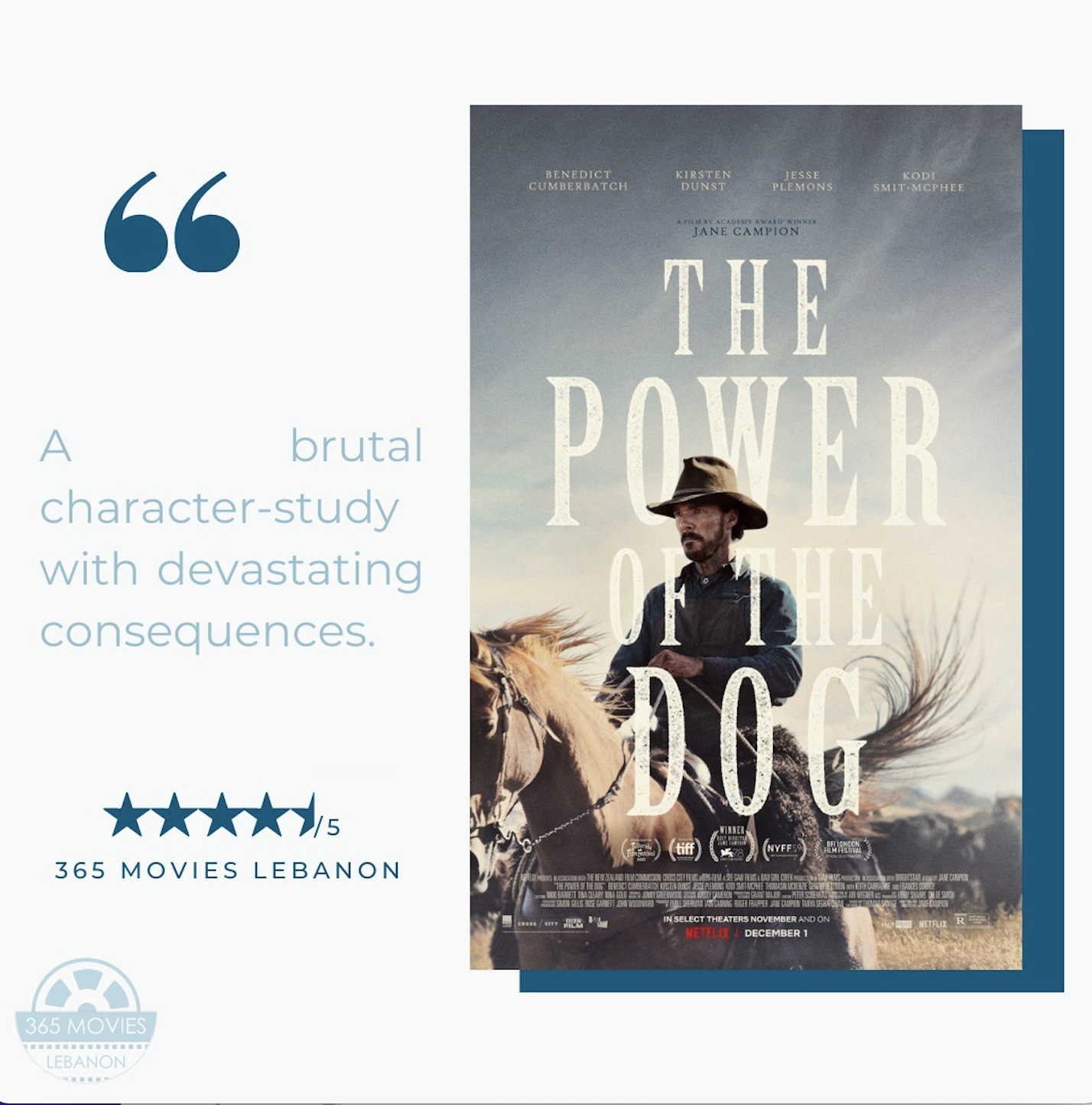 The power of the dog by Jane Campion film review | LIFF